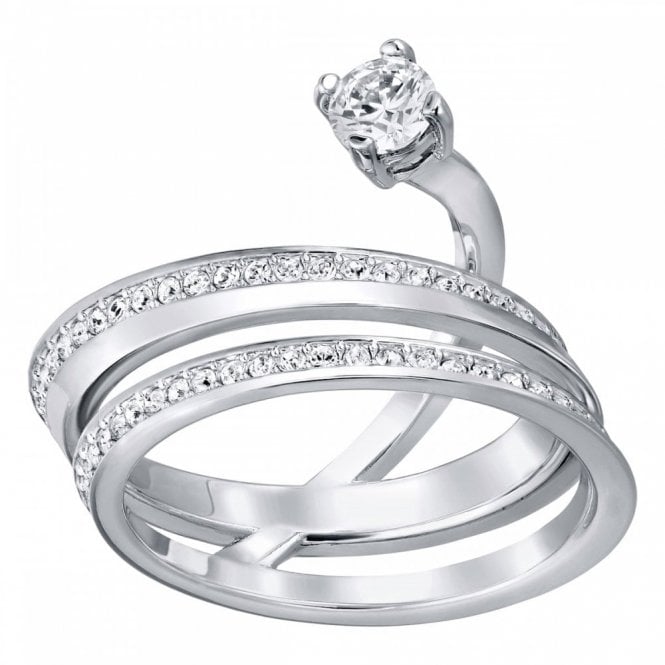Swarovski Jewellery Swarovski Fresh Silver Tone Crystal Ring ...